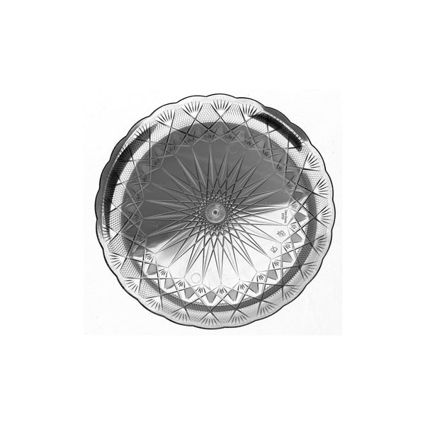 Round Crystal Plate 18 cm 10 Kg – hotpack.bh